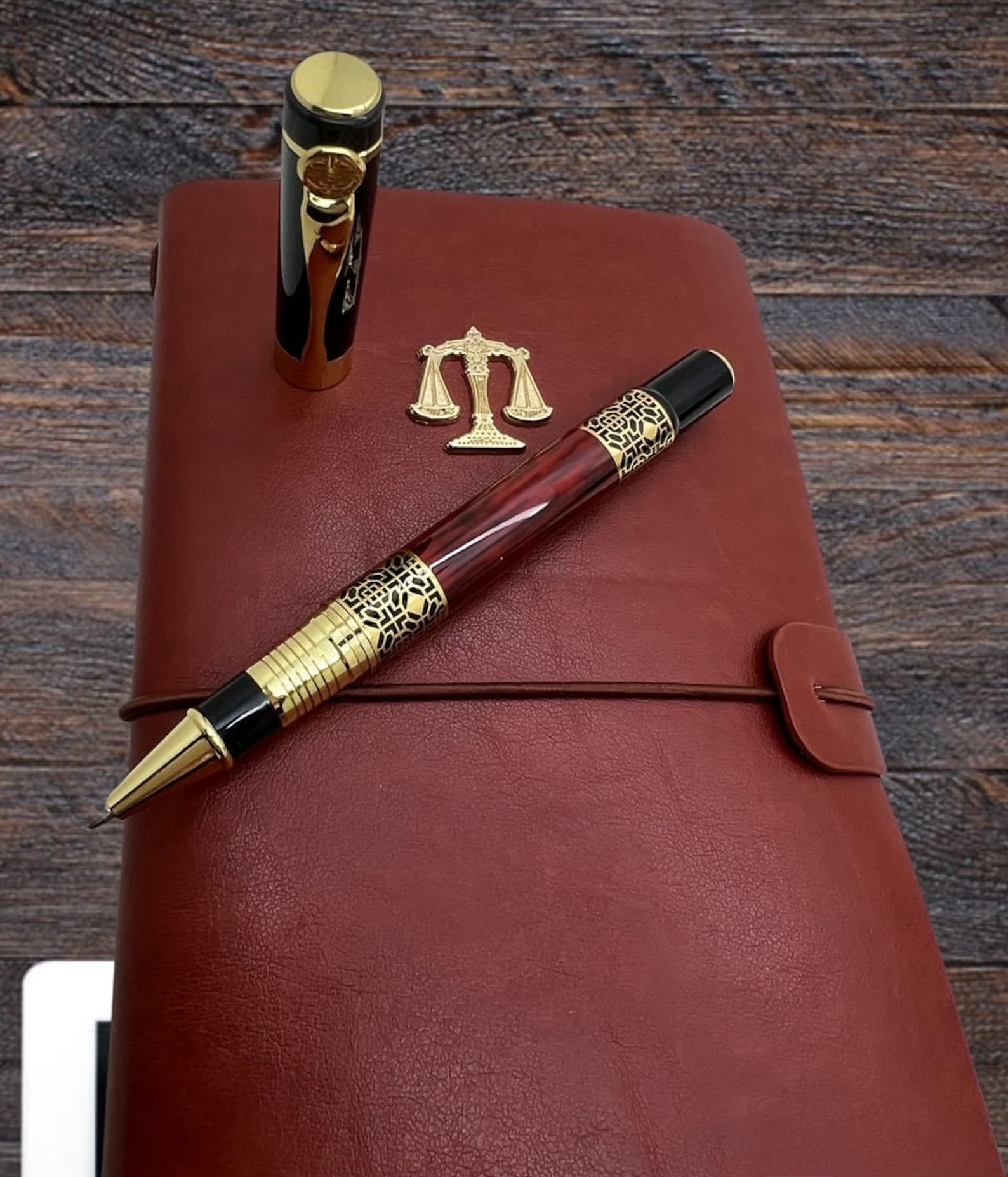 Personalised Legal Leather Journal Law Note Book Engraved Luxury ...