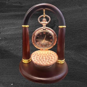 Luxury Wooden Pocket Watch Display Stand Holder Hanger Hand Crafted ...