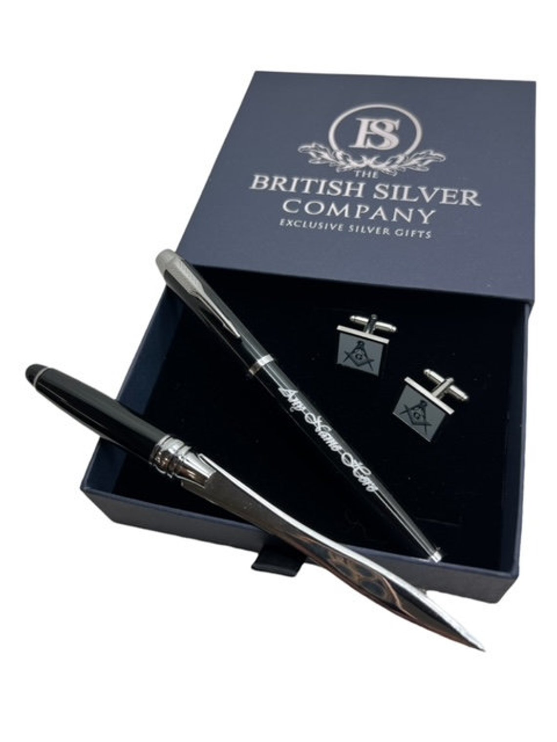 Personalised Masonic Engraved Pen and Silver Letter Parcel - Etsy