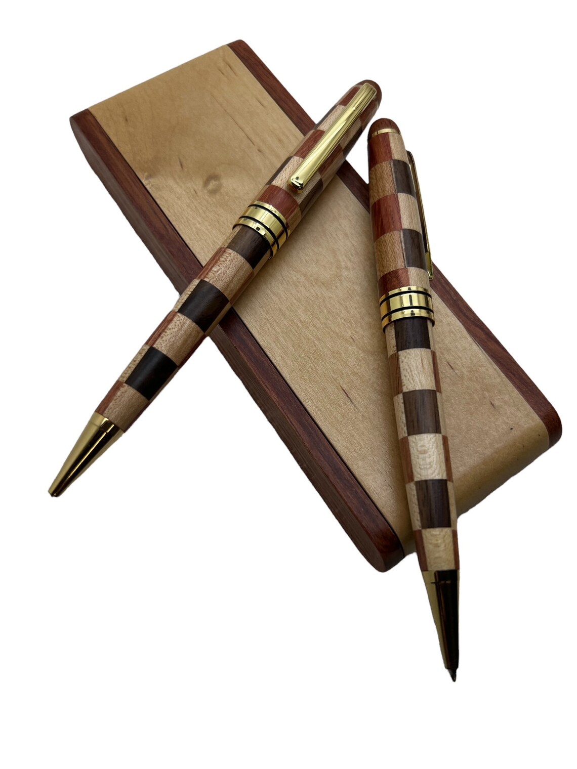 Freemason Luxury Double Pen Set Desk Stand Executive Wood | Etsy UK