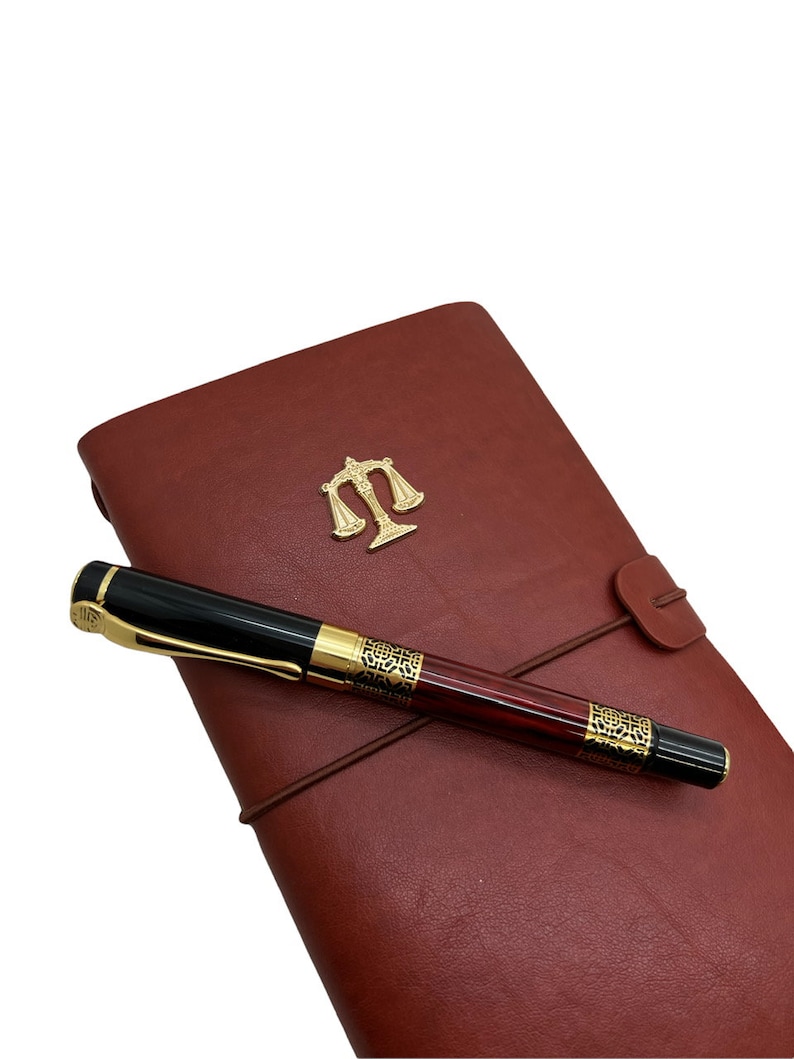 Personalised Legal Leather Journal Law Note Book Engraved Luxury ...