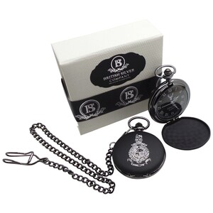 REME Royal Mechanical and Electrical Engineers Pocket Watch Crest Badge ...