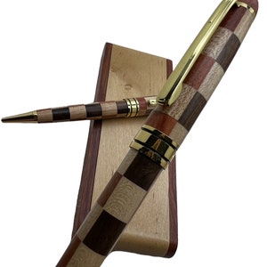 Freemason Luxury Double Pen Set Desk Stand Executive Wood Ballpoint ...