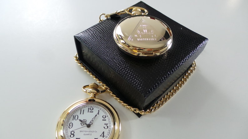 MI5 Secret Service Spies 24k Clad Gold Pocket Watch | Etsy