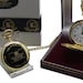 HM PRISON Gold Pocket Watch 24k Gold Clad Personalised Luxury Gift Jail ...