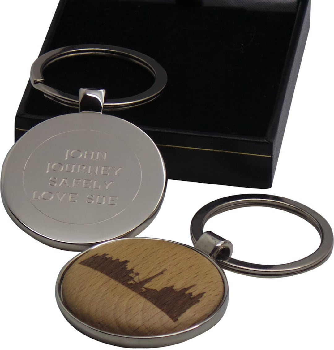 New York City Skyline NY USA Keyring Personalised Custom Engraved ...