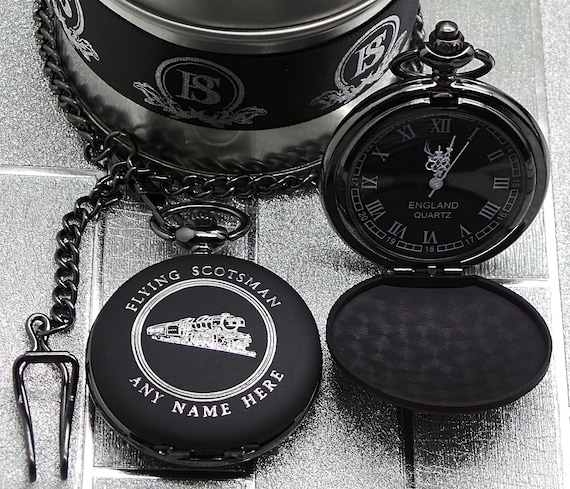 Flying Scotsman Personalised Pocket Watch Custom Engraved - Etsy UK