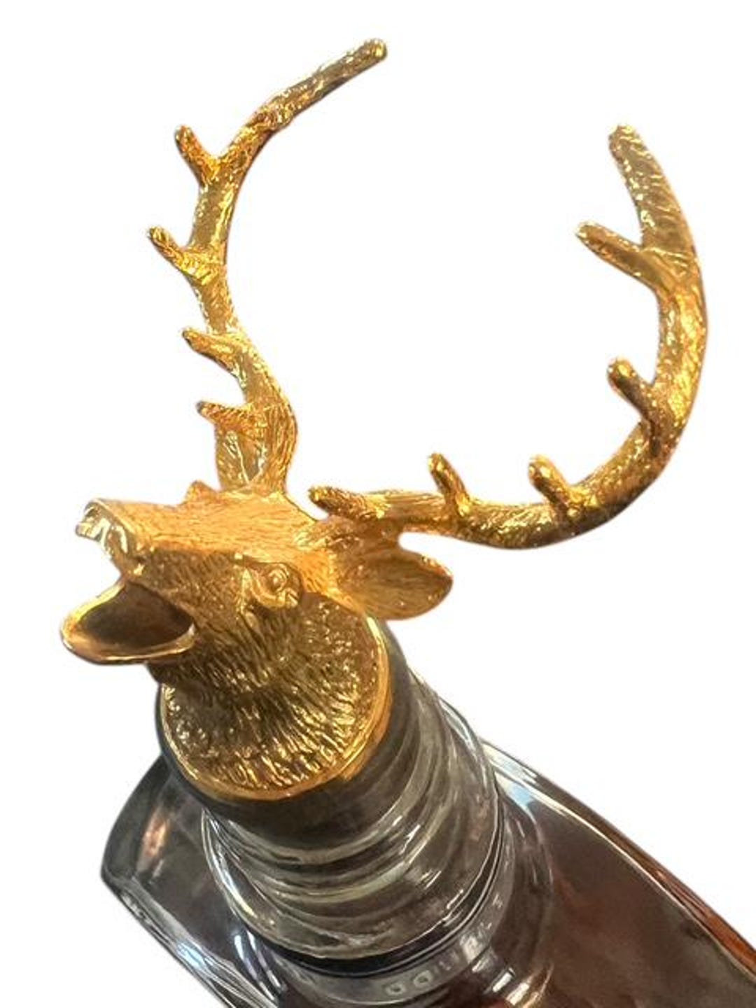 Gold Stags Head Bottle Deer Head Pourer Drinks Dispenser Whisky Gin ...