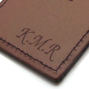 Personalised Police Leather Luggage Tag Engraved Travel Flight Suitcase ...