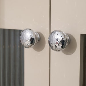 Chrome Hammer Knobs Cabinet Knobs Kitchen Pulls and Knobs Drawer Knobs Pulls Wardrobe Knob ...