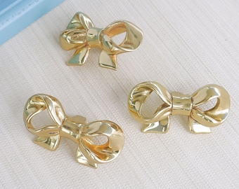 Gold Bow Knobs - Etsy