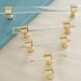 Customizable Acrylic Kitchen Pulls Handles Gold Clear Dresser Pulls ...