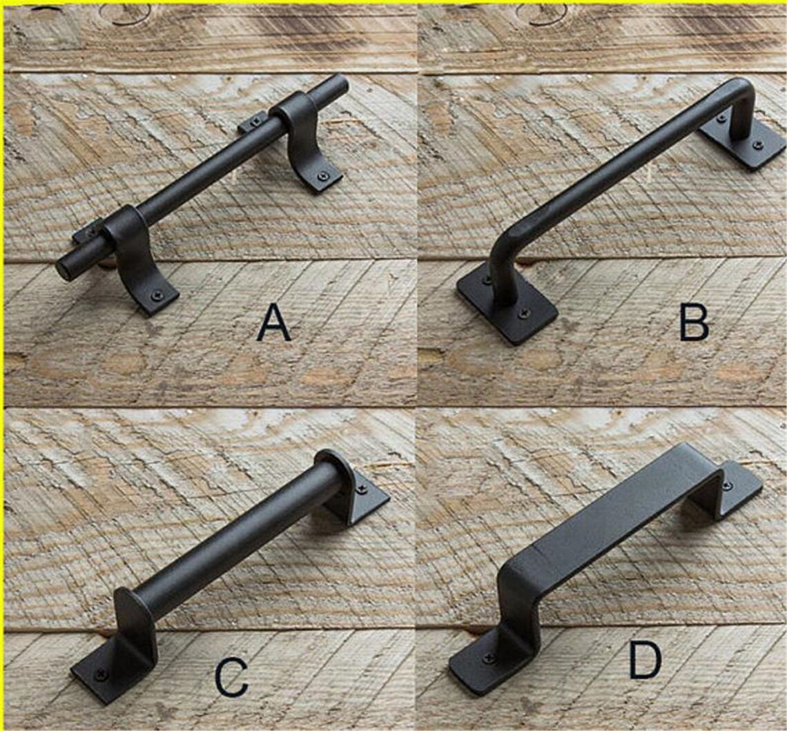 Antique Black Wooden Door Handles Old Barn Door Handles - Etsy