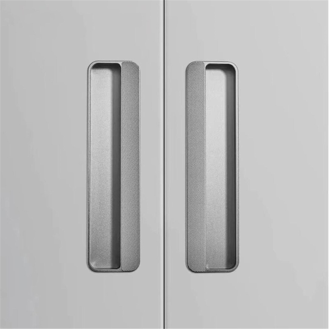 Solid Invisible Concealed Cabinet Pull Modern Extended Drawer Pulls ...