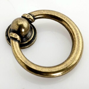Antique Brass Drawer Pull Dresser Pull Knobs Drawer Knob Pulls Handles Drop Rings Kitchen Handle ...