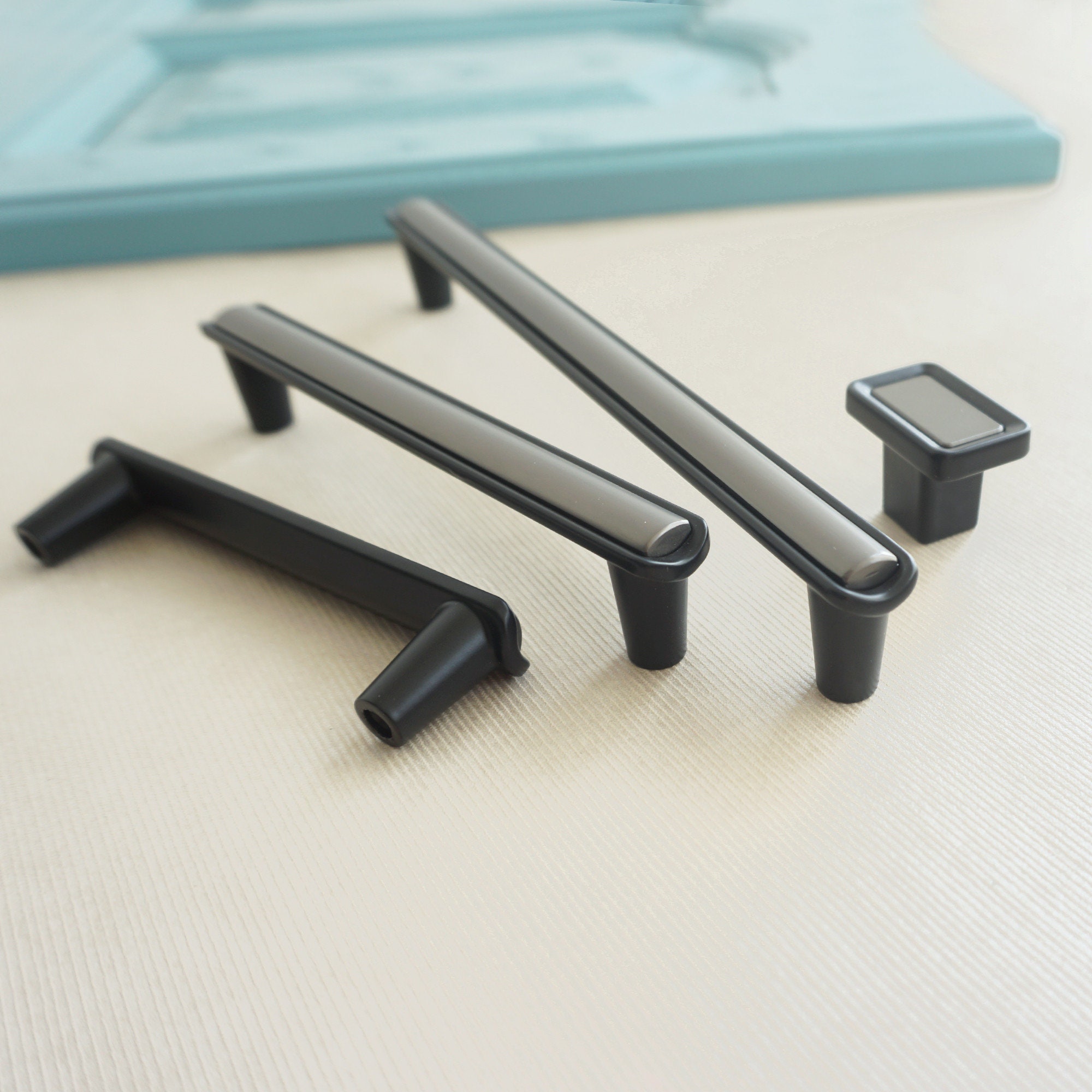 3.78 5.0 7.55Black Gun Drawer Handles Pulls | Etsy