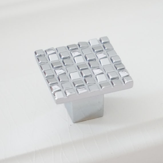 Mosaic Metal Square Knobs Dresser Pull Drawer Pulls Handles | Etsy