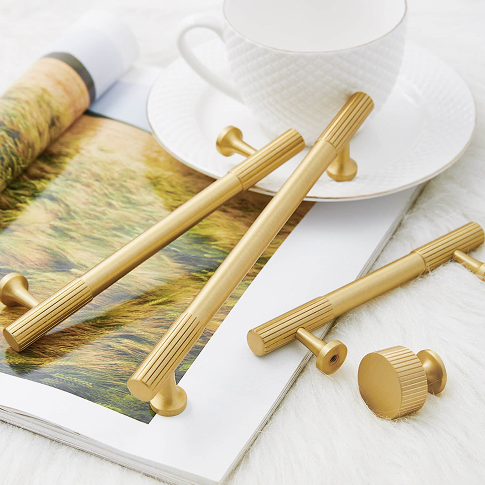 Solid Brass Cabinet Handles Knobs Drawer Pulls Knobs Kitchen - Etsy Canada