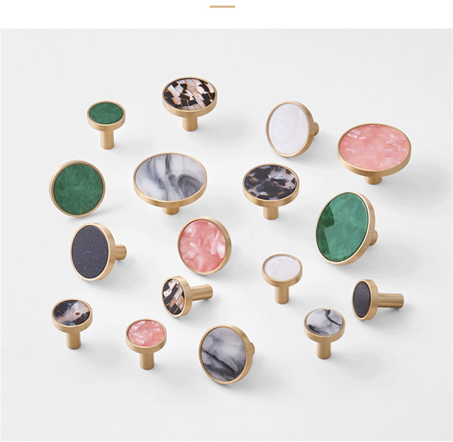 Nordic Simple Knobs Creative Brass Knobs Wardrobe Colorfull - Etsy