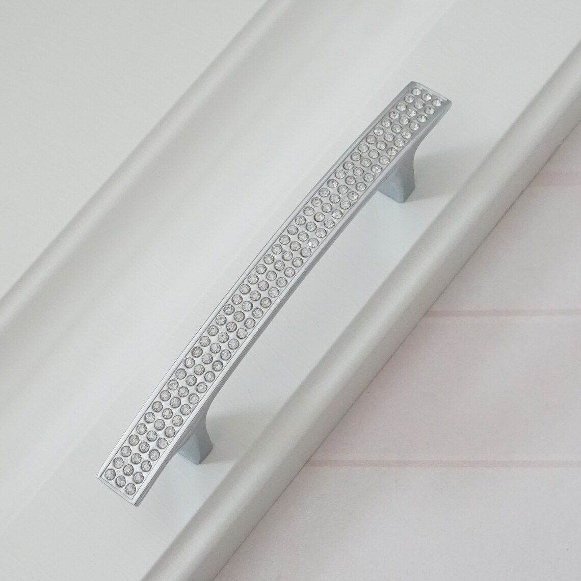 Crystal Dresser Handles Drawer Pulls Handles Knobs Silver | Etsy