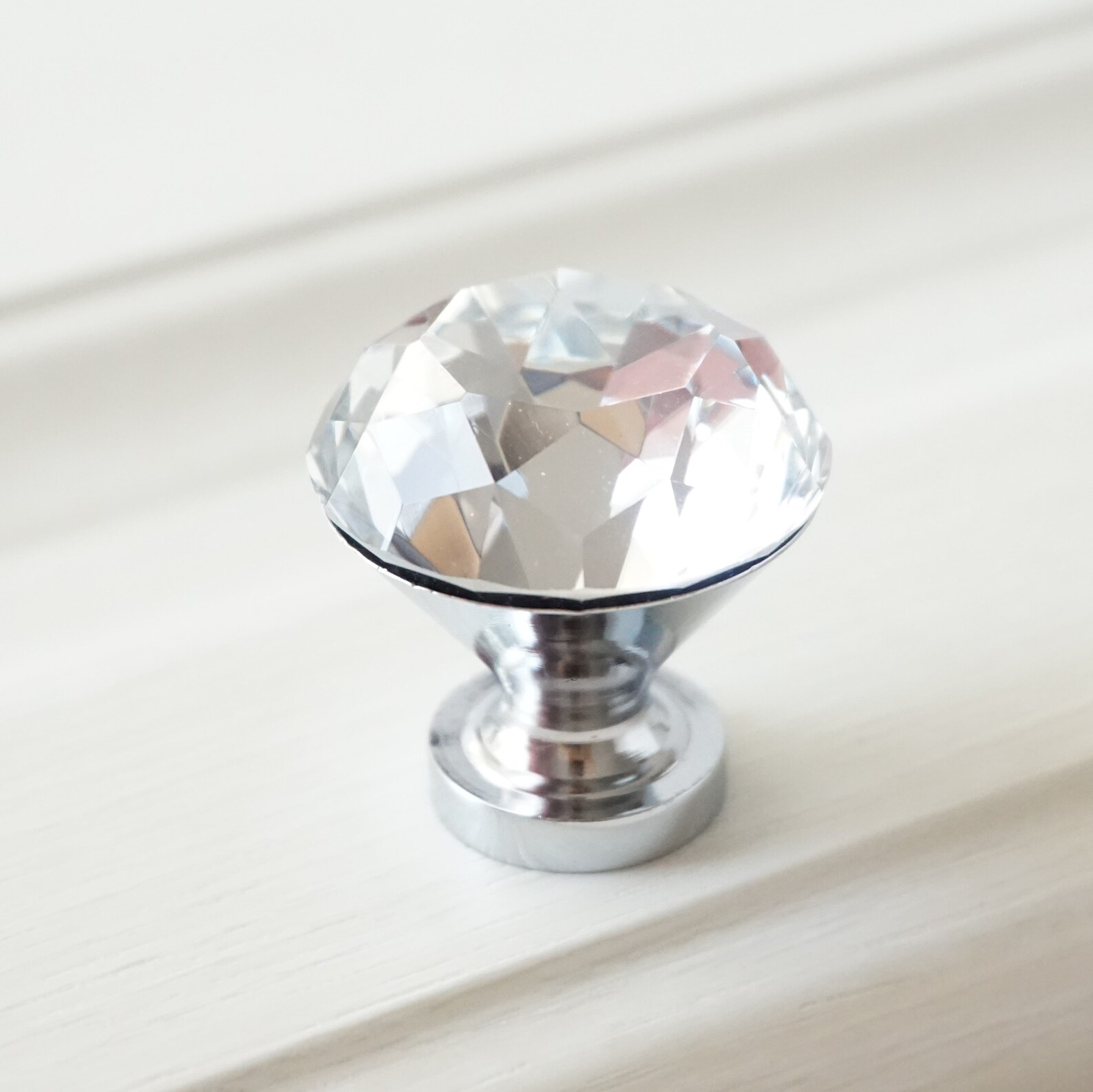 Clear Crystal Knob / Glass Knobs / Drawer Knobs / Dresser - Etsy