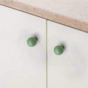 3.78"5"7.55"green Cabinet Knobs Handles Mini Ball Knobs Unique Drawer Pull Knob Modern Kitchen ...