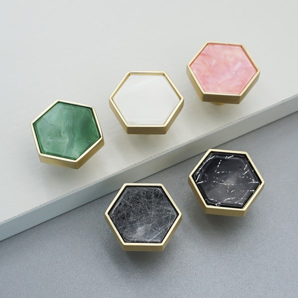 Hexagon Knobs - Etsy UK