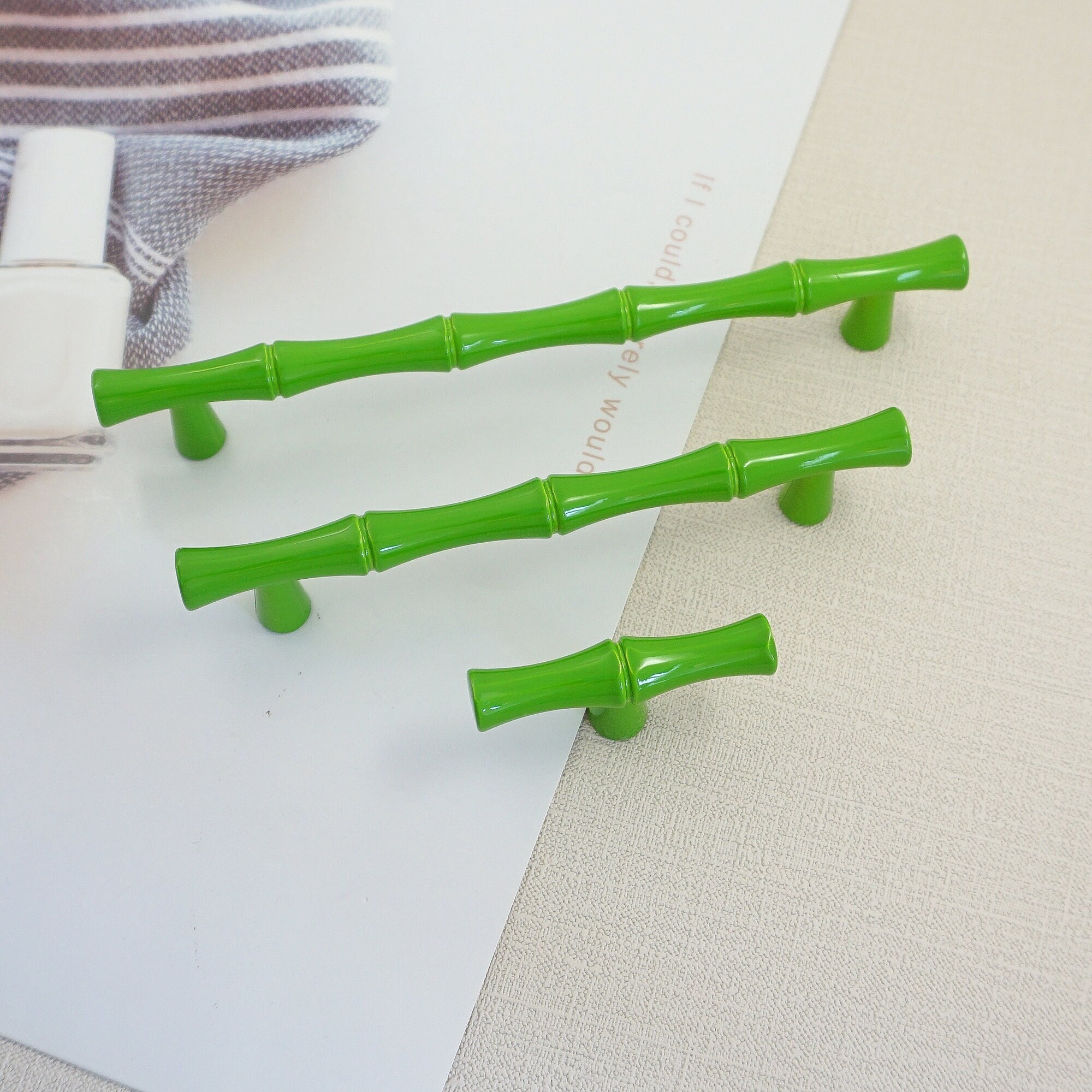 3.78 5.0green Bamboo Cabinet Pulls and Knobs - Etsy UK