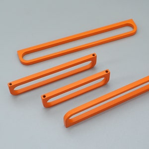 3.78'' 5'' 7.55" 12.6" Orange Cabinet Handles Knobs Hollow Drawer Pulls ...