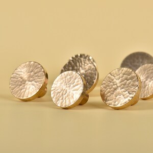 Hammered Drawer Pulls Knobs Solid Brass Cabinet Door Knobs - Etsy