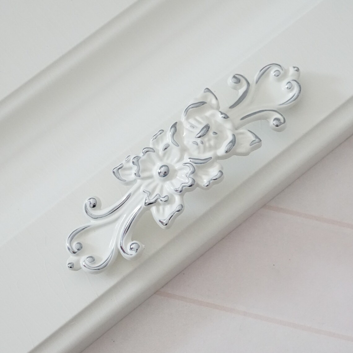 3.75 5 Rose Flower Dresser Pulls Knobs Drawer | Etsy