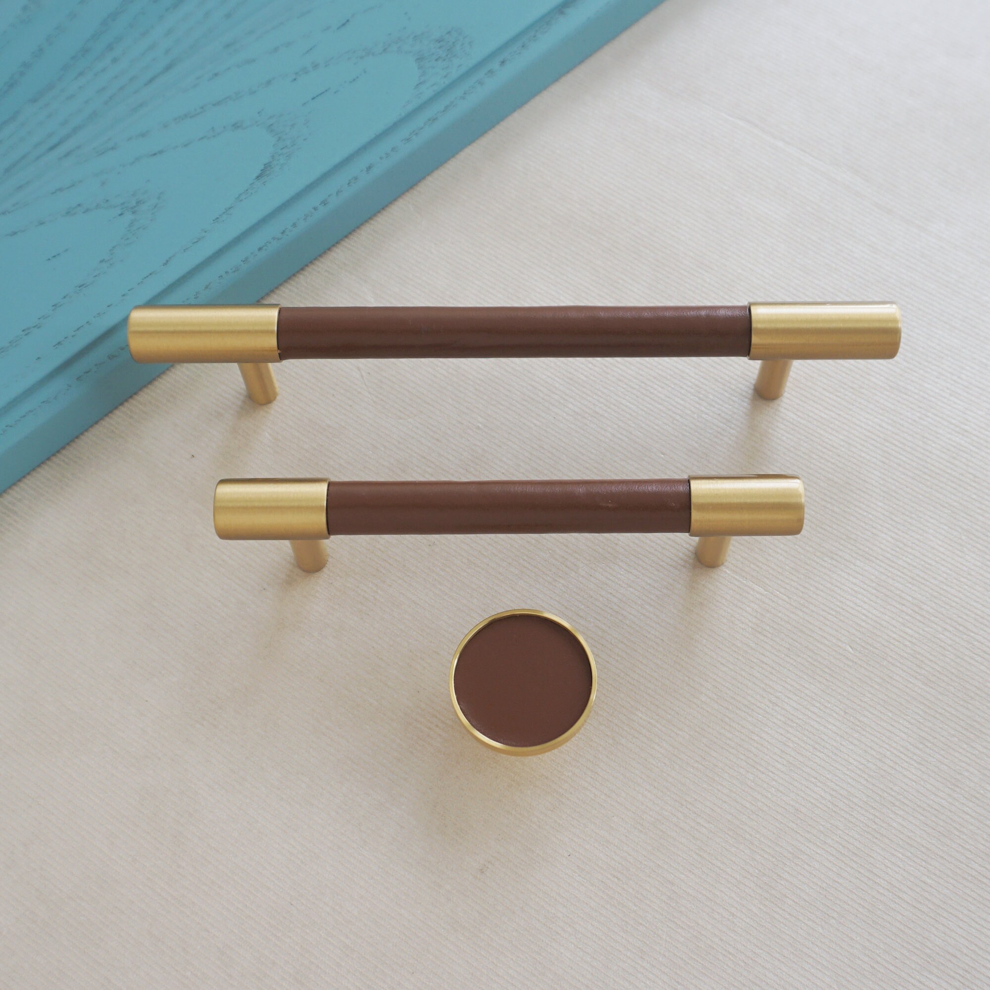 3.78'' 5''8.8 Dark Brown Leather Cabinet | Etsy