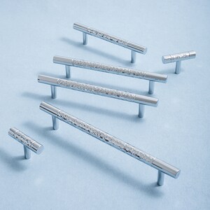 Chrome Hammer Design Drawer Pulls Knobs Solid Brass Cabinet Door Handle Knob Gift Dresser Knobs ...