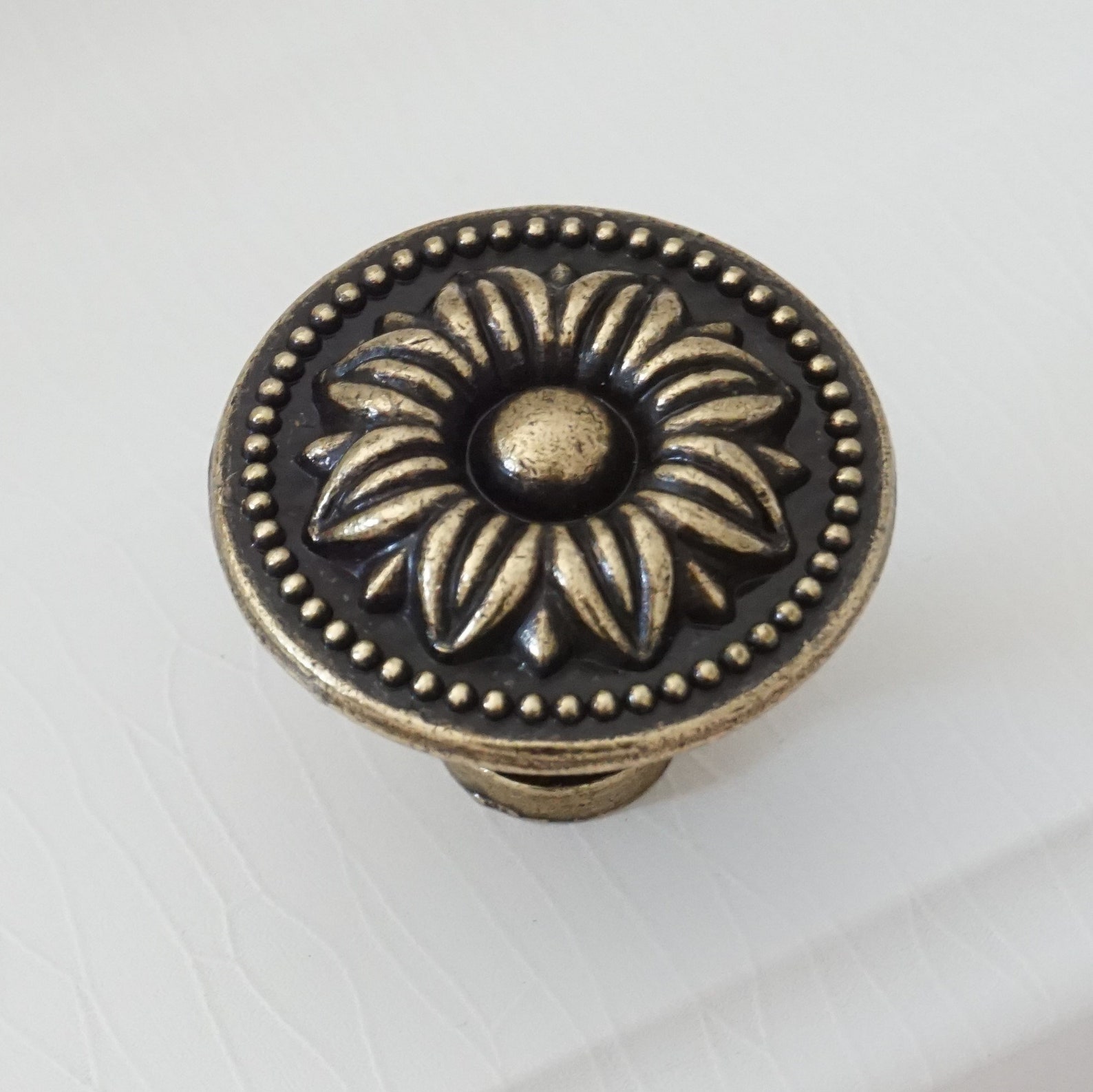 Floral Knob Dresser Knob Drawer Knobs Pulls Handles Sun Flower - Etsy