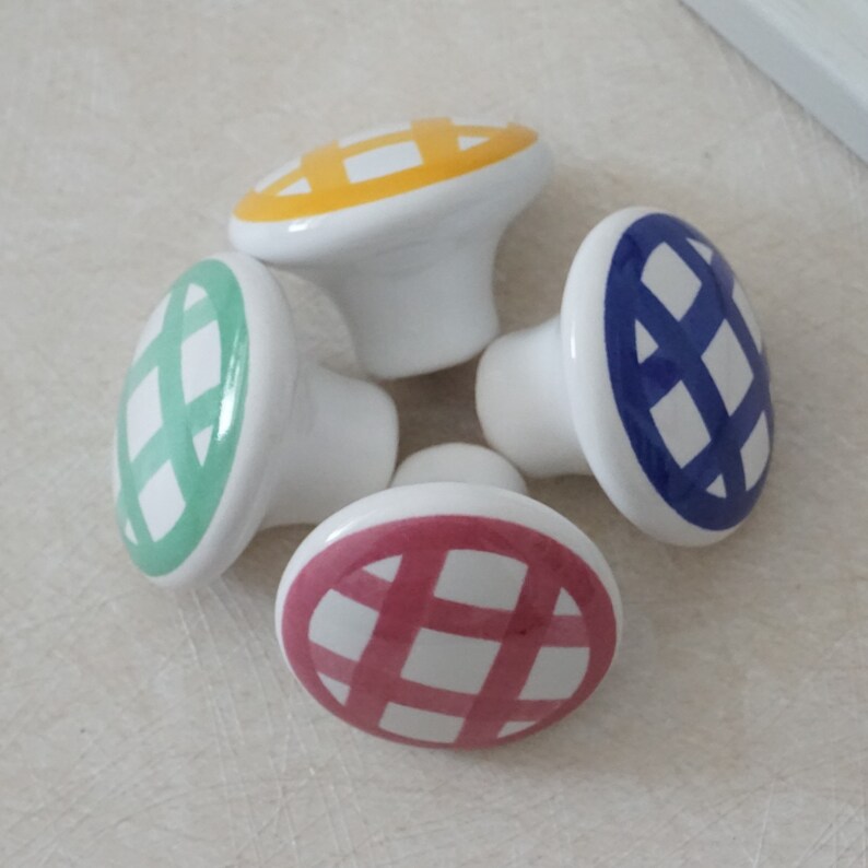 Colorful Ceramic Knobs Dresser Pulls Knob Drawer Handles Knobs - Etsy