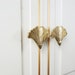 Ginkgo Leaf Brass Knobs Cabinet Knobs Kitchen Pulls Handles Knobs Nordic Style Drawer Pulls ...