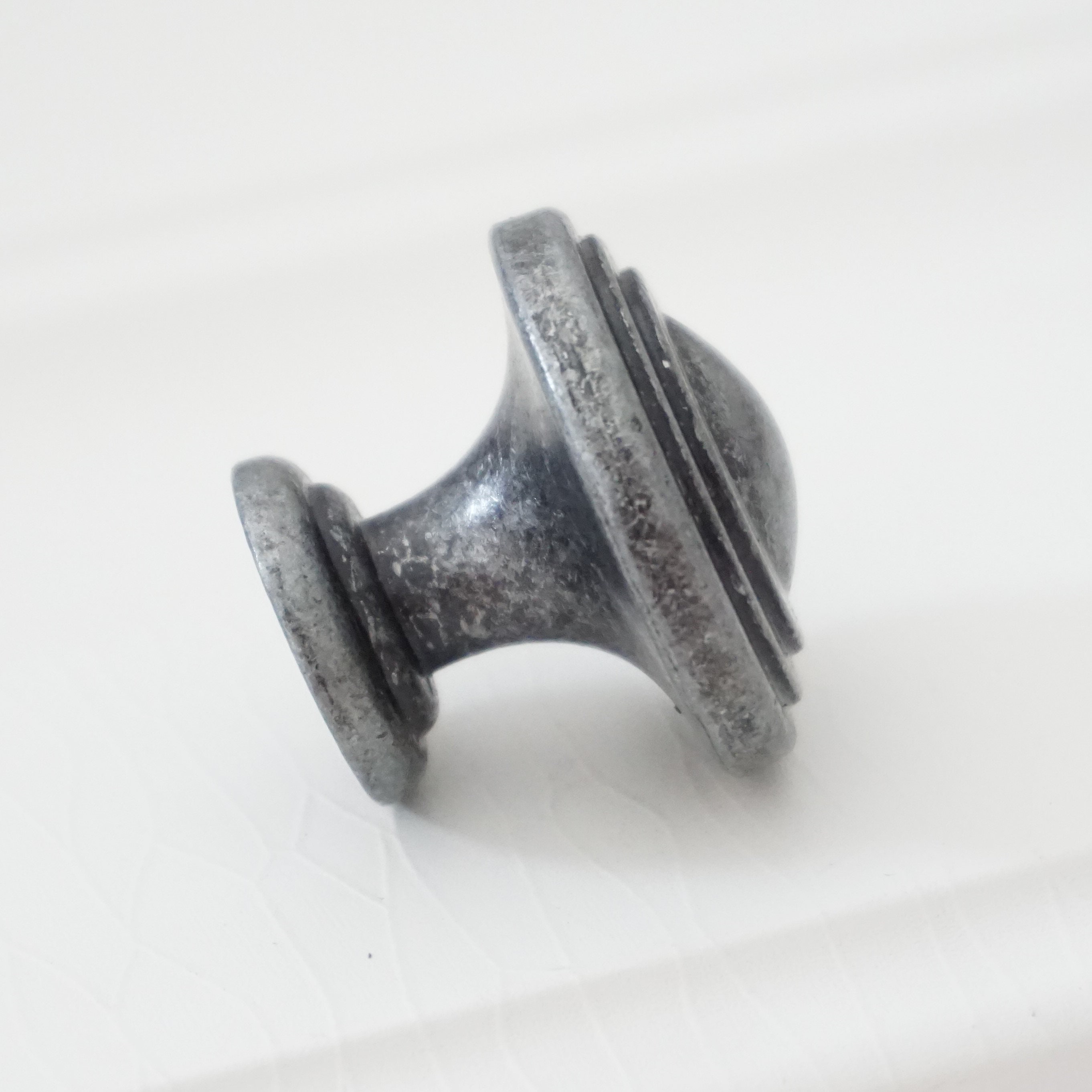 Antique Silver Pewter Kitchen Cabinet Door Knob Handle | Etsy