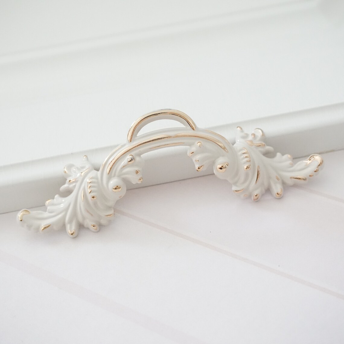 2.5 Rustic Dresser Pull Knobs Drawer Pulls Handles White - Etsy