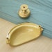 3 Brushed Gold Cup Pulls Dresser Drawer Knobs Handles Kitchen Cabinet ...