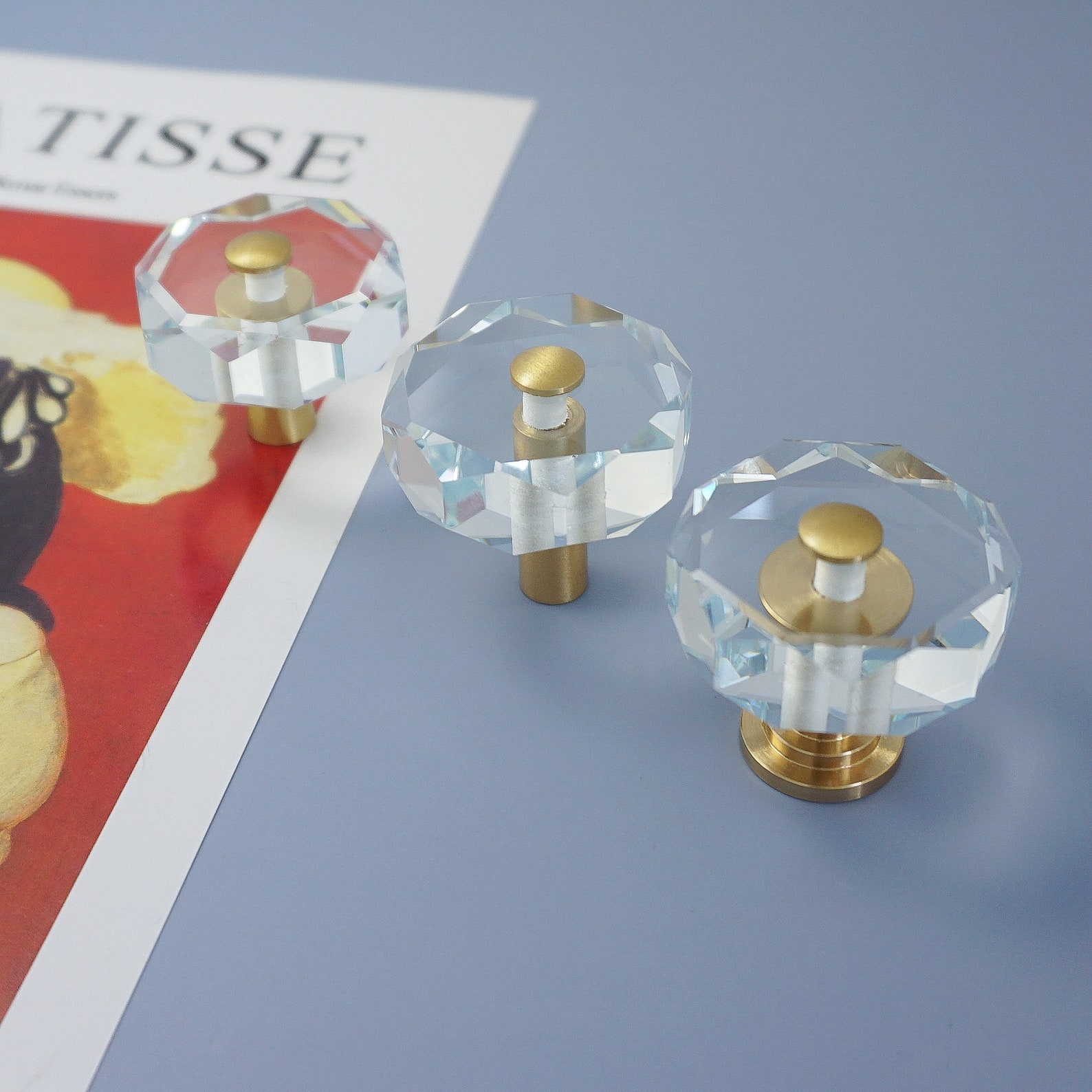 Brass Knobs Acrylic Cabinet Knob Drawer Pull Knob Glass - Etsy