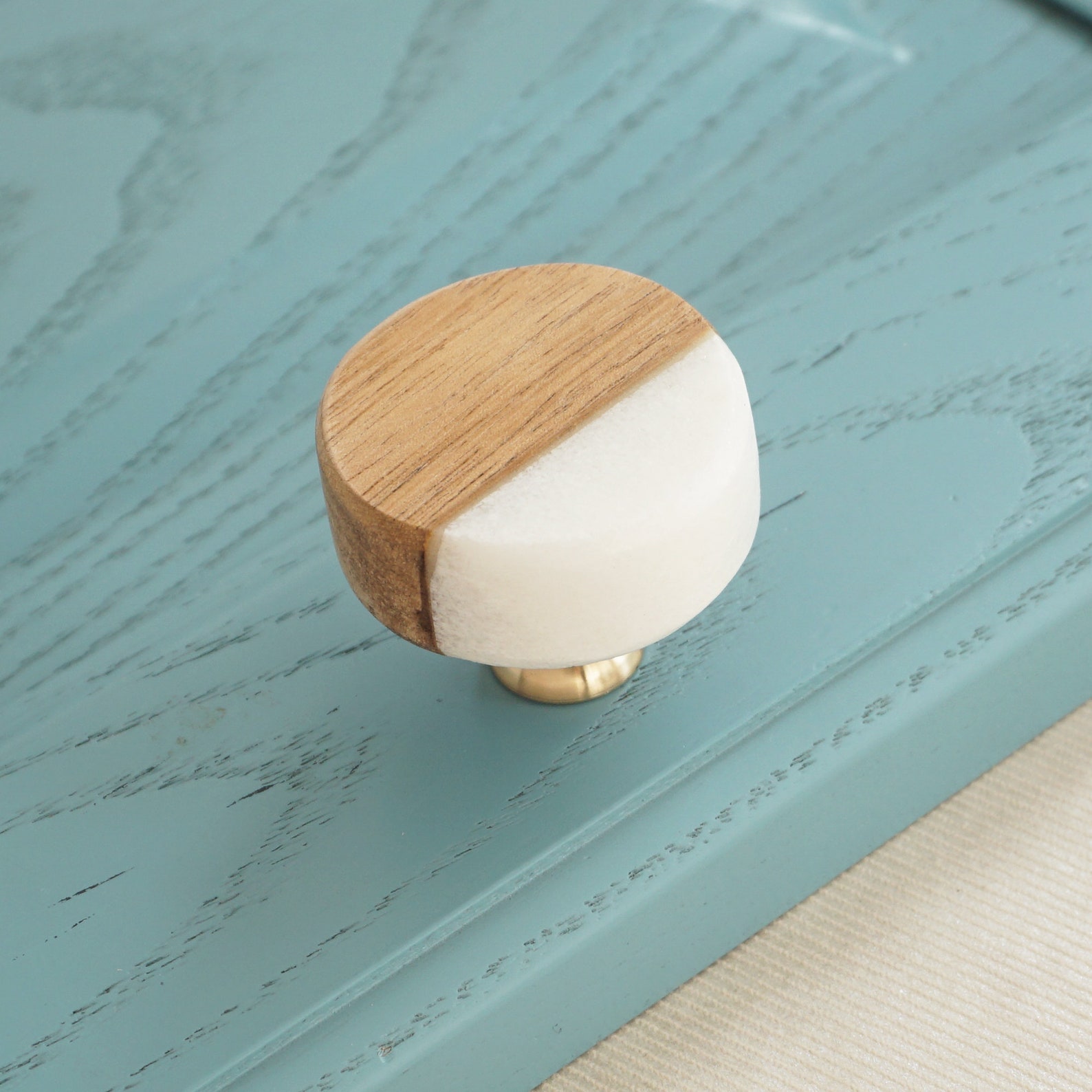 Modern Wood Marble Cabinet Knobs Drawer Pulls Knobs Drawer - Etsy