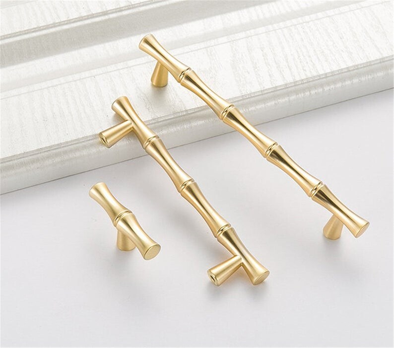 3.78 5.0bamboo Cabinet Pulls and Knobs Drawer | Etsy