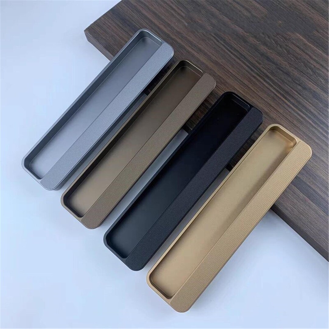 Invisible Cabinet Pulls Modern Extended Drawer Pulls Embedded Concealed ...