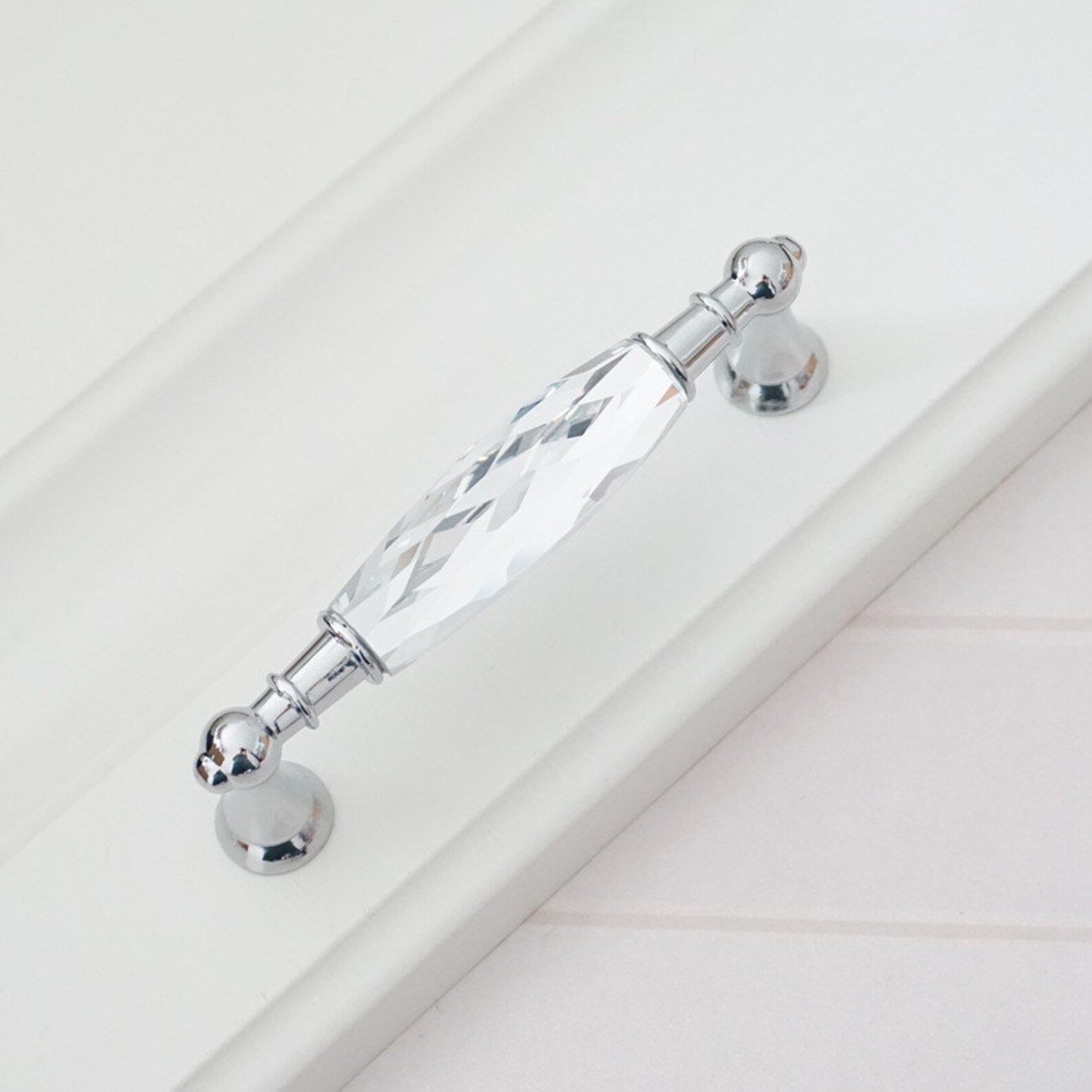3.75 5 Crystal Cabinet Handles Knob Drawer Pull - Etsy