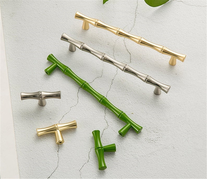 3.78 5.0bamboo Cabinet Pulls and Knobs Drawer | Etsy