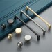 3 Brushed Gold Cup Pulls Dresser Drawer Knobs Handles - Etsy