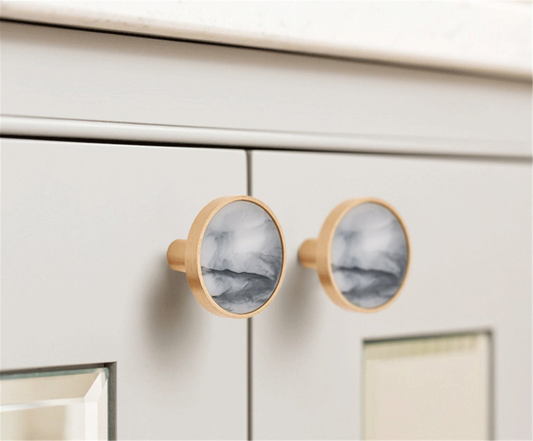 Nordic Simple Knobs Creative Brass Knobs Wardrobe Colorfull Knobs ...
