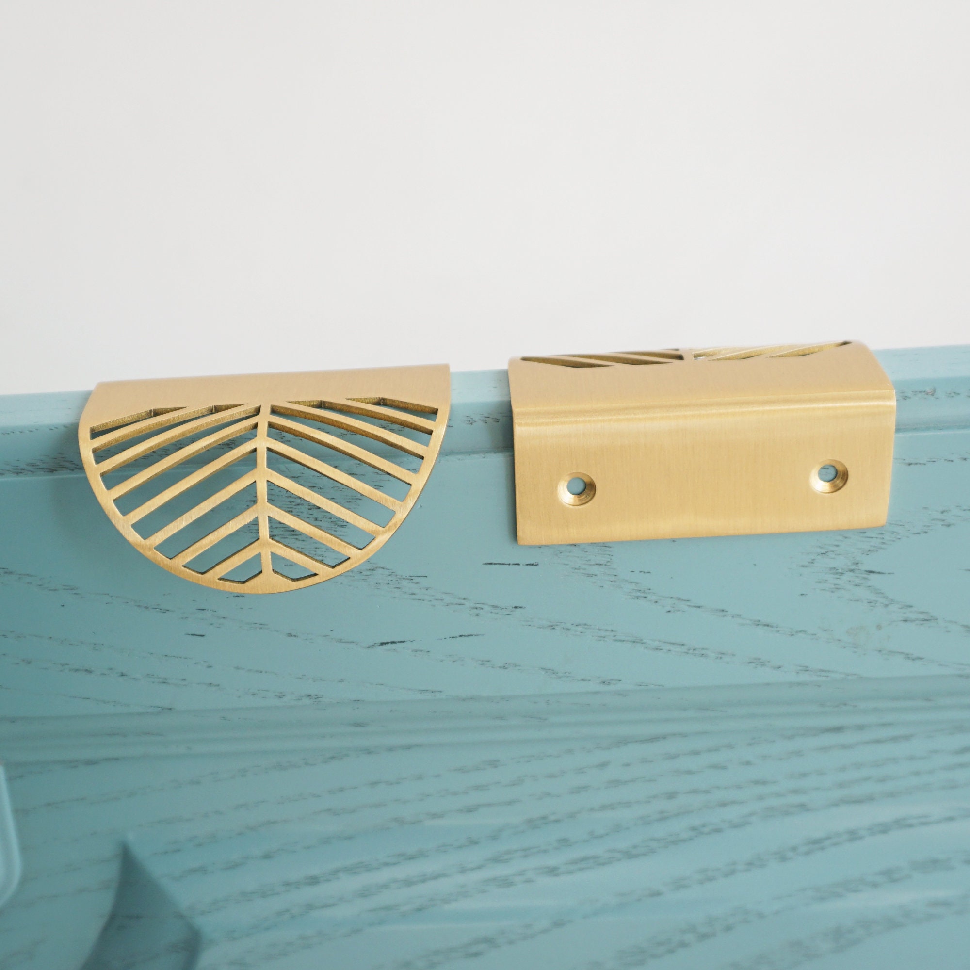 Hidden Brass Knobs Delicate Hollow Design Cabinet Door Handles | Etsy