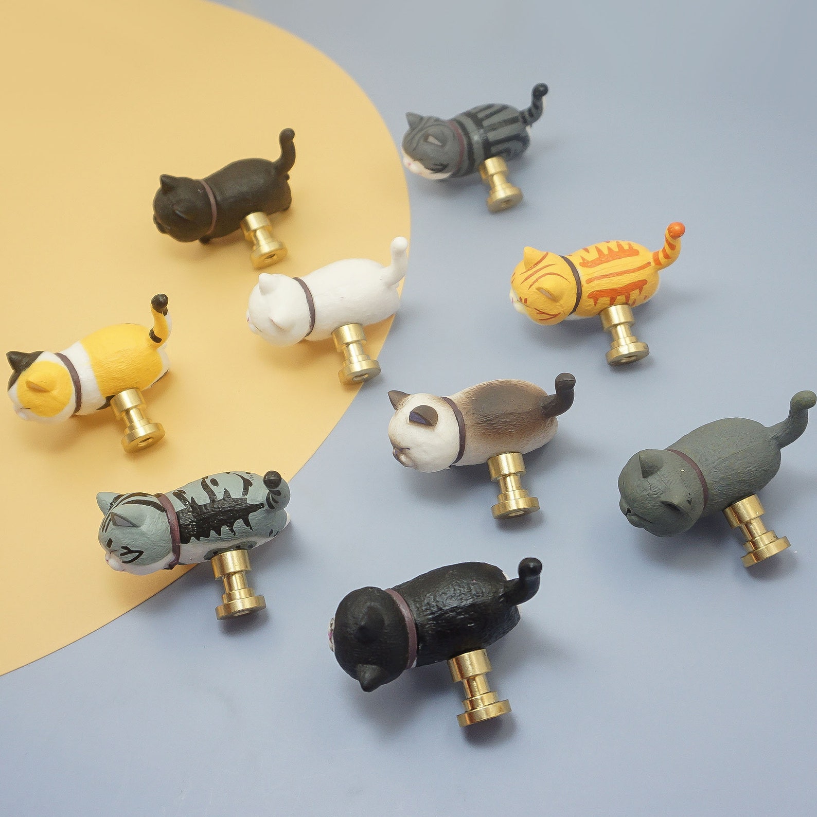 Modern Cat Dresser Knob Pulls Drawer Knobs Kitchen Pulls Knobs - Etsy