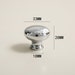 Chrome Hammer Knobs Cabinet Knobs Kitchen Pulls and Knobs Drawer Knobs Pulls Wardrobe Knob ...